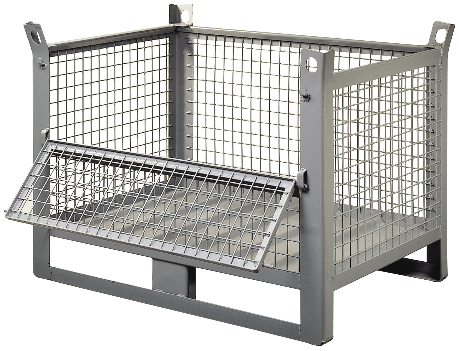 Caisse palette grillag?e Omega 1/2 porte rabattable 1000x8000-SETAM